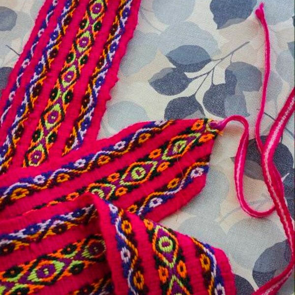 Peruvian Shaman Hat, Peru Winter Hat Colorful Pom Poms Tassels Earflaps ...