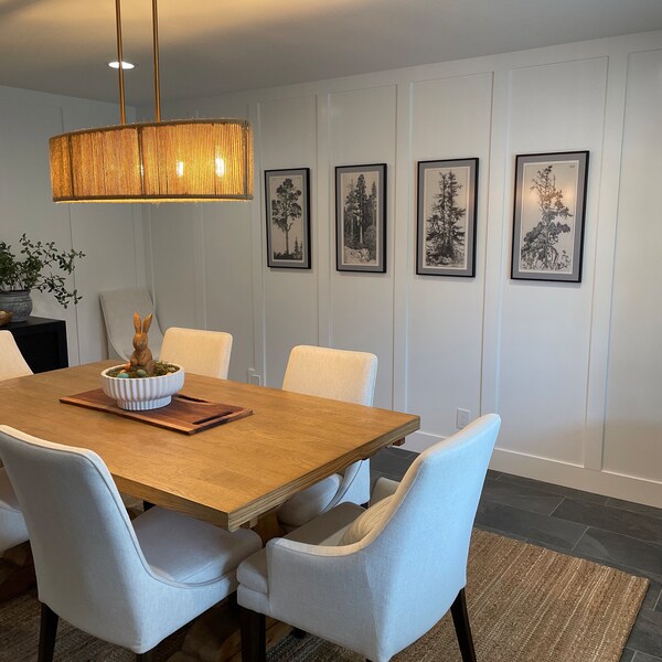 Etching Tree Art Set | Tree Sketch | Tree Drawing | Antique Sketch ...