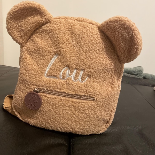 Personalized Kids Canvas Backpack-embroidered Toddler Backpack-kids ...