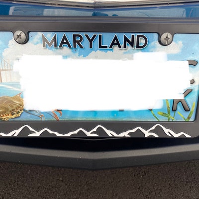 Mountain Raised License Plate Frame - Etsy