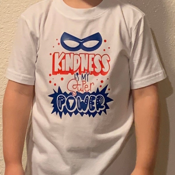 Kindness is My SUPERPOWER SVG Girl Boy Superhero Mask Kindness Svg ...