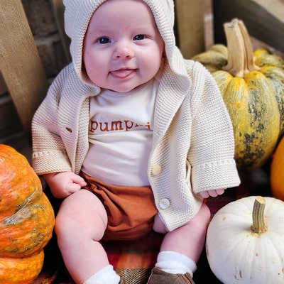 Rust Orange Infant & Toddler Hat Top Knot Hat Infant - Etsy