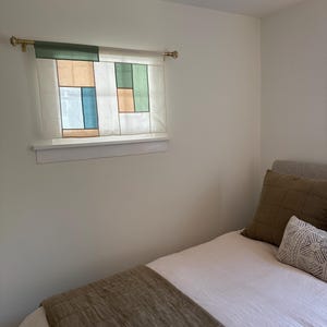 Golden Hour Stained Glass-inspired Pojagi Window Shade custom Sizing - Etsy