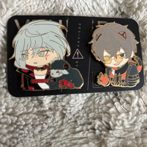 Vtuber Hard Enamel Pins - Luxiem Noctyx Luca Vox Ike Mysta Shu Sonny ...