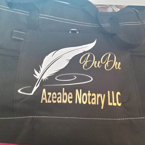 Notary Tote Bag, Loan Signing Agent Bag, Gift for Notary Public Bag ...