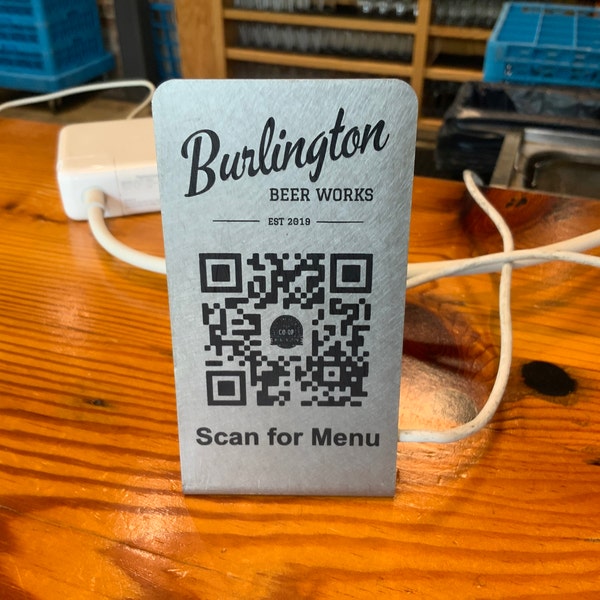 Metal QR Codes-business Logo, Restaurants, Menu, QR Code, Sustainable ...