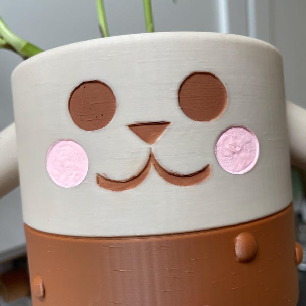 Bluey Inspired Decorative Plant Pot Home Decor 3D Printed Hand Painted ...