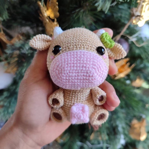 Cow Crochet Pattern Amigurumi Tutorial DIY Animals Crochet Patterns ...