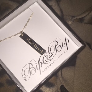 The Brooklyn. Initial and Date Necklace - Etsy