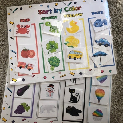 Busy Book Printable Worksheet, Matching Activities, Toddler Learning ...