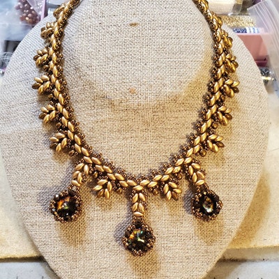 CHIMERE Beaded Necklace Beading Tutorial Beadweaving Pattern Seed Bead ...