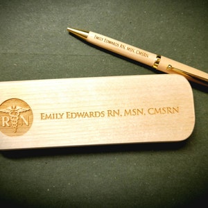 Sheriff Pen Sets Custom Company Pen Sets Personalized Wood | Etsy