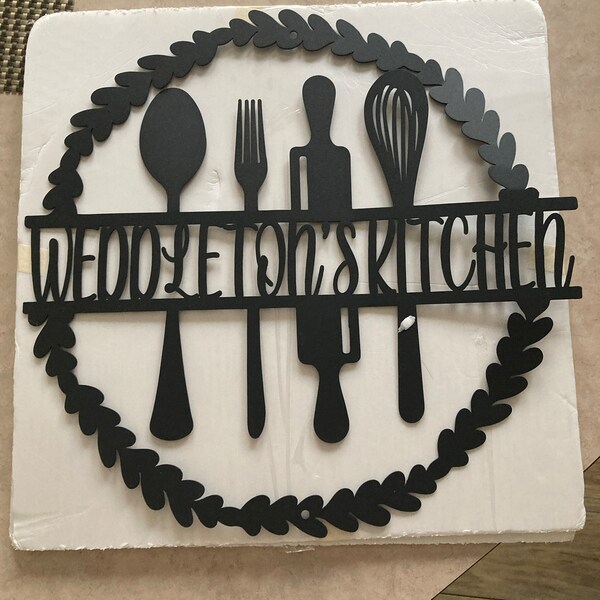 Personalized Kitchen Metal Sign,kitchen Wall Art for Mom,family Kitchen ...