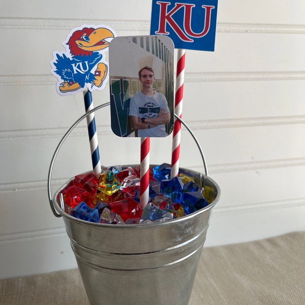 Kansas University Cupcake Toppers: Graduation Party Decorations - Etsy