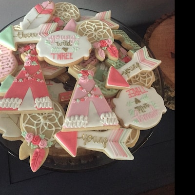 Young, Wild and Three Tribal Sugar Cookies - Etsy