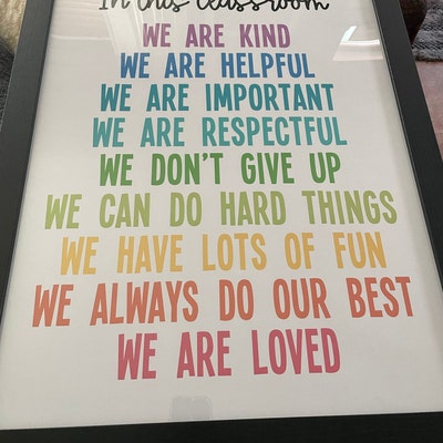 Positive Affirmations for Kids, Classroom Art, Motivational Poster ...