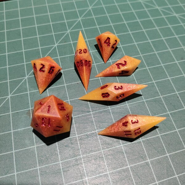 Caustic Brew Dice Set / Sharp Edge Dice / Dice for Dungeons and Dragons ...