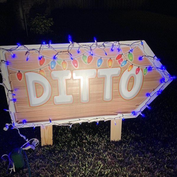 Ditto Christmas Sign Ez Set Yard Card Set - UV High Resolution ...