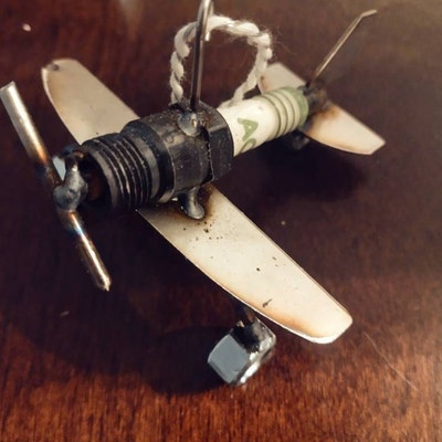 Spark Plug Metal Airplane Handmade WW1 WW2 - Etsy
