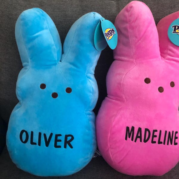 Extra Large 15” Personalized Plush Easter Peeps, Personalized Easter ...