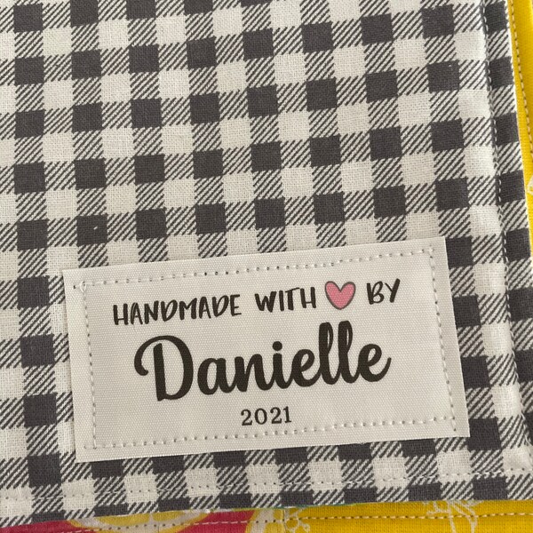 Personalized Label Set, 15 Quilt Tags, Custom Quilt Label, Sewing Label ...