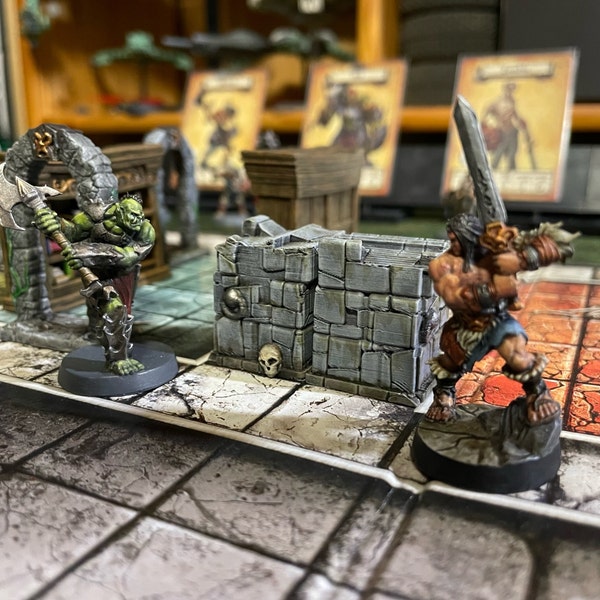 Heroquest Miniatures Staircase, Spiral Staircase, Secret Door, Blocked ...