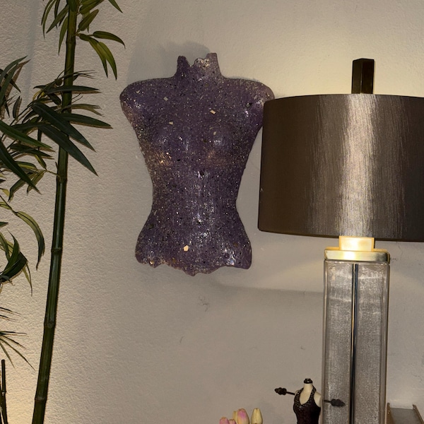 Torso Sculpture L– Ceramic Corset – Female Bust – Handmade Clay Wall ...