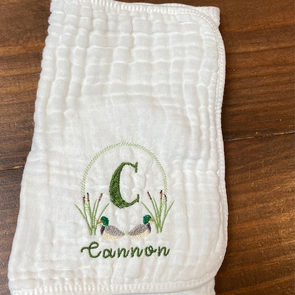 Mallard Duck Cat Tails Reeds Frame, Machine Embroidery Design, 3 Sizes ...