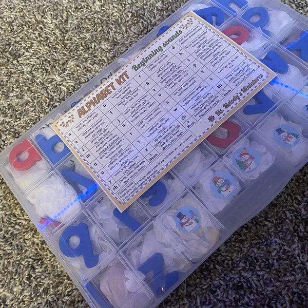 Alphabet Phonics Kit Digraphs Blends Montessori Miniature Objects ...