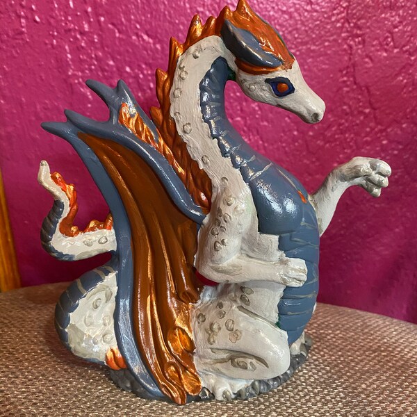Unpainted Ceramic FIRE Dragon, Unfinished Bisque, Unpainted Ceramics ...