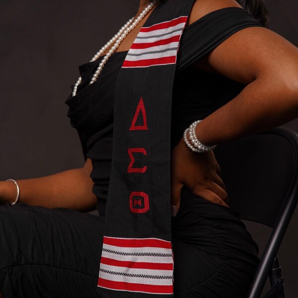 Delta Sigma Theta and DST Red Kente Stoles - Etsy