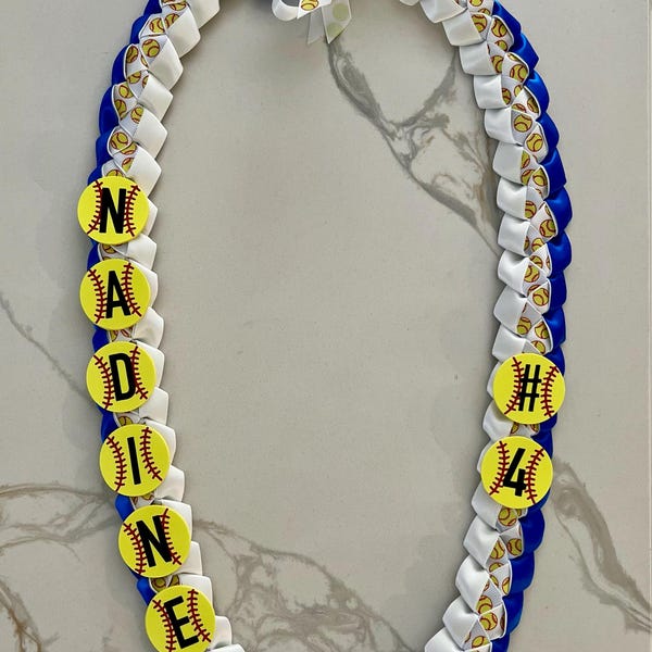 Softball Leis (senior Night, Graduation) - Etsy