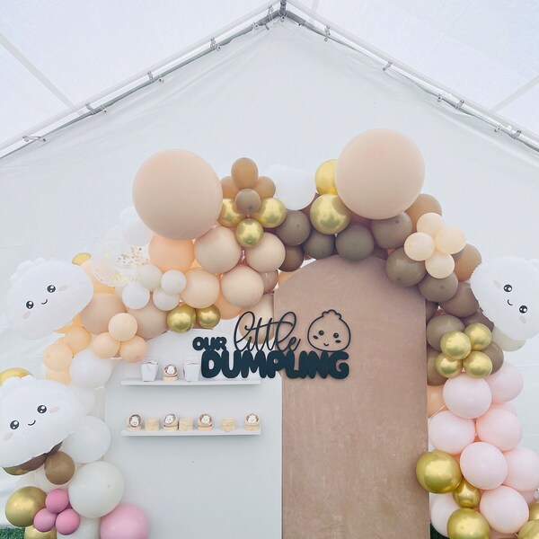 Little Dumpling on the Way Baby Shower Party Signage, Bao Bun Party ...