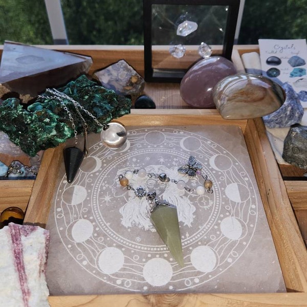 Pocket Pendulum - Dowsing , Crystal , Divination Tool , Spiritual Tool ...