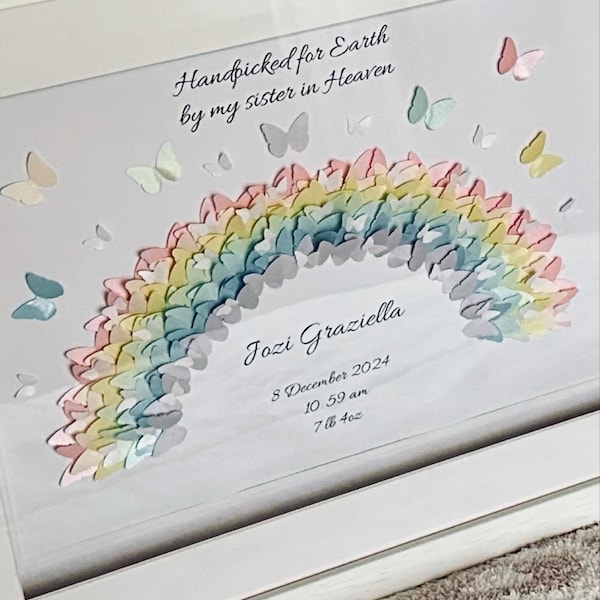 Rainbow Memorial Picture - Etsy