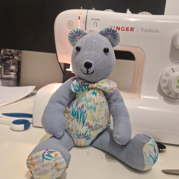 Memory Bear Pattern and Bunny Sewing Pattern Pdf , Teddy Bear Pattern , Easy Rabbit Pdf Pattern ...