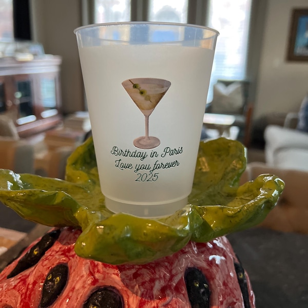 PERSONALIZED Summer Party Cups | La Dolce Vita Party | Personalized ...