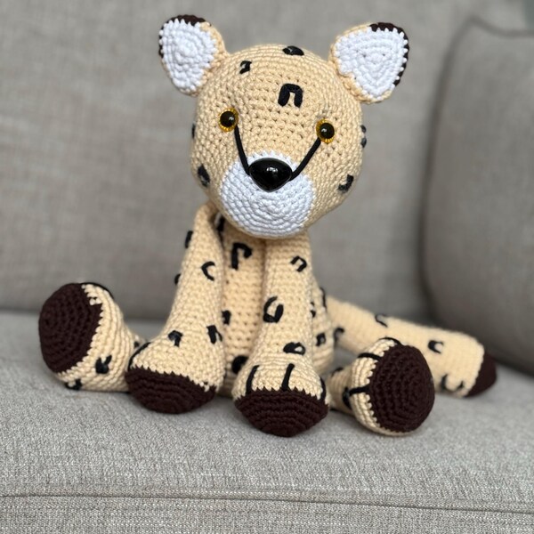Snow Leopard Crochet Pattern, Cheetah Crochet Pattern, Cat Crochet ...