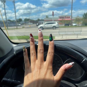 Cherry Colita 3D Cherry Tiger Print Aura Design Press Ons - Etsy