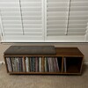 HIFI Vinyl LP Storage Bench With Mid Century Modern Stylings - Etsy