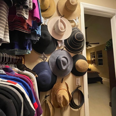 Hat Organizer Hat Wall Hanging Fedora Display Hat Rack - Etsy