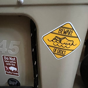 Beware of Crocs Sticker - Etsy