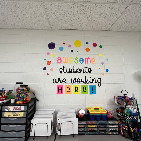 Back to School Bulletin Board | Amazing Things Happen Here | Welcome ...