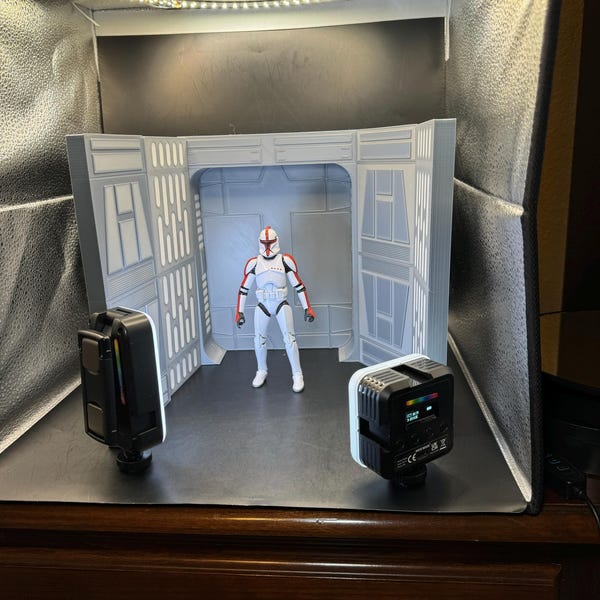 Star Wars Death Star SPACE WALLS Diorama for 1/12 Scaled Figures. - Etsy