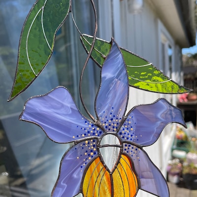 Stained Glass Panel Suncatcher Kitchen Decor Mothers Day Gift - Etsy