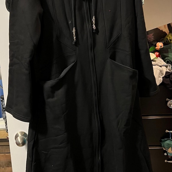 Long Trench Coat Kingdom Hearts Organization XIII Hoodie Jacket Cloak ...