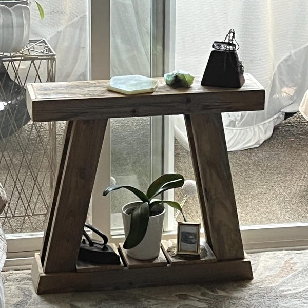 Natural A-frame Wrap Around Coffee Table - Etsy
