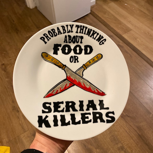 Large Hand Painted Stylised Fox Plate - Etsy