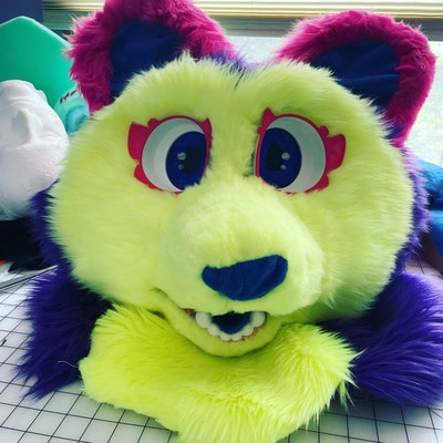 FREE SHIPPING 3D Printed Fursuit Costume Baby Doll Eyeblanks attachable ...