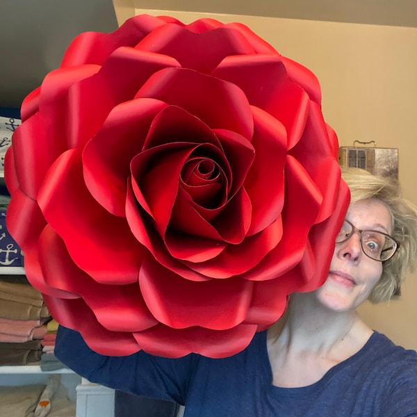 Extra Large PDF Full Size Rose 6 Template 30-34 Inches Rose When Made ...